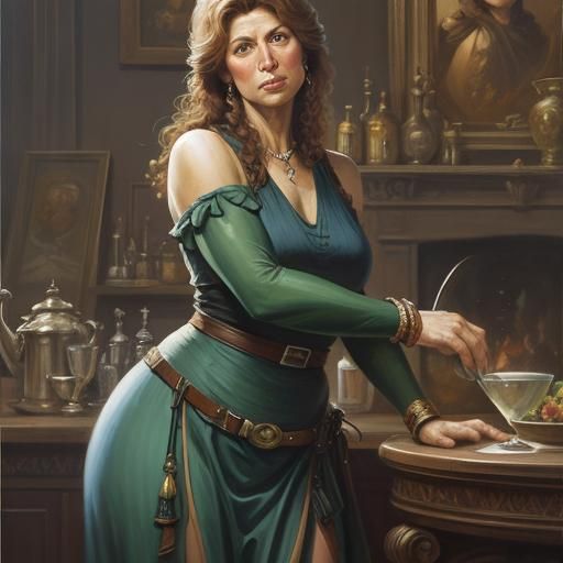 Brigitte the Overchef - Brigitte the Overweight Chef in Oil ...