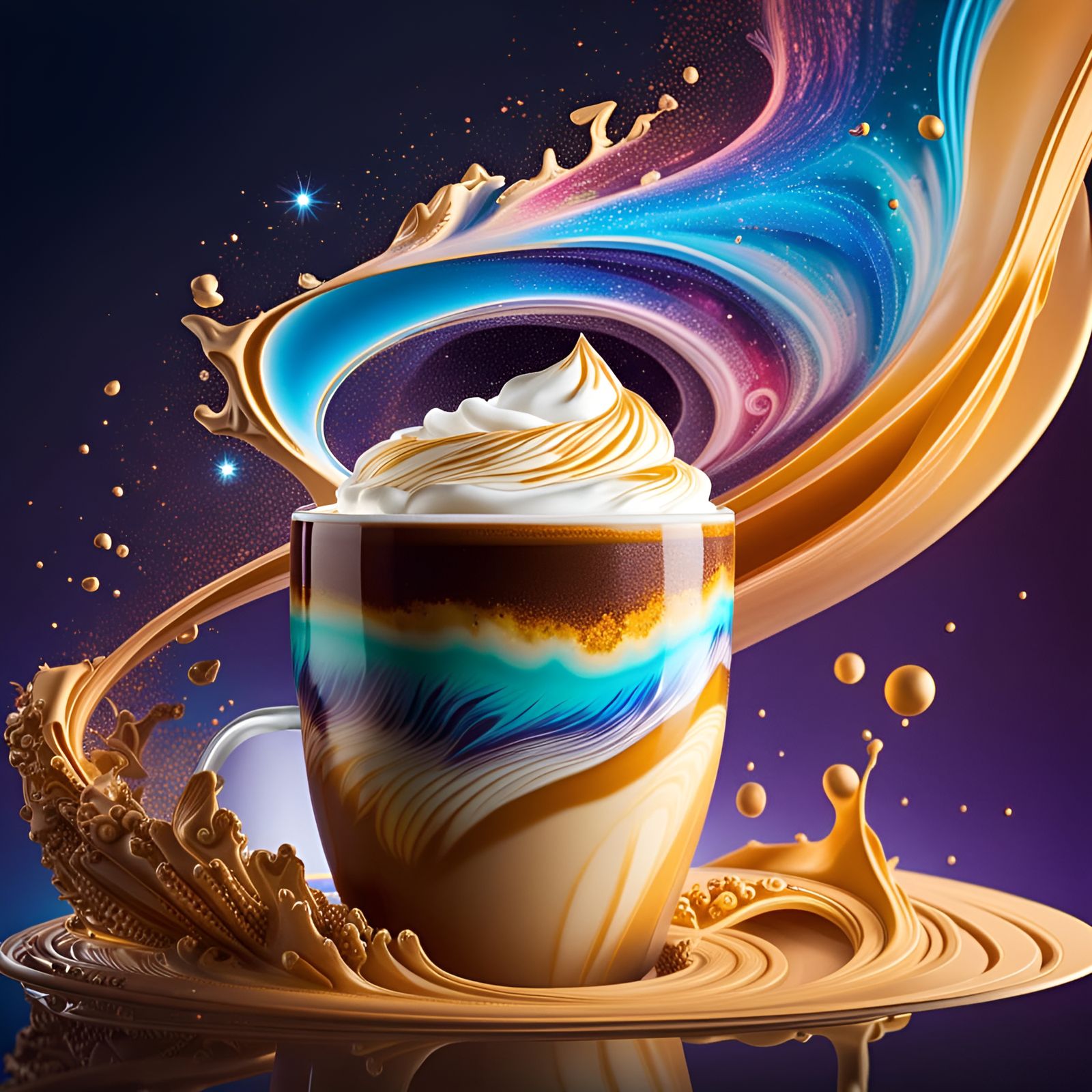 Nebula Latte - AI Generated Artwork - NightCafe Creator