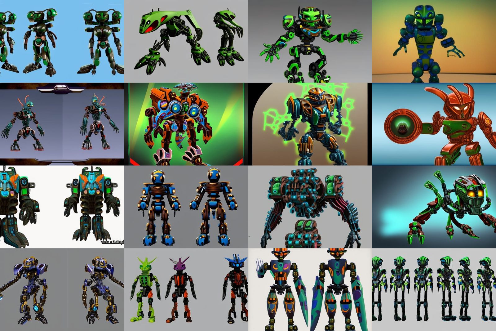 Bionicle-inspired alien species - AI Generated Artwork - NightCafe Creator