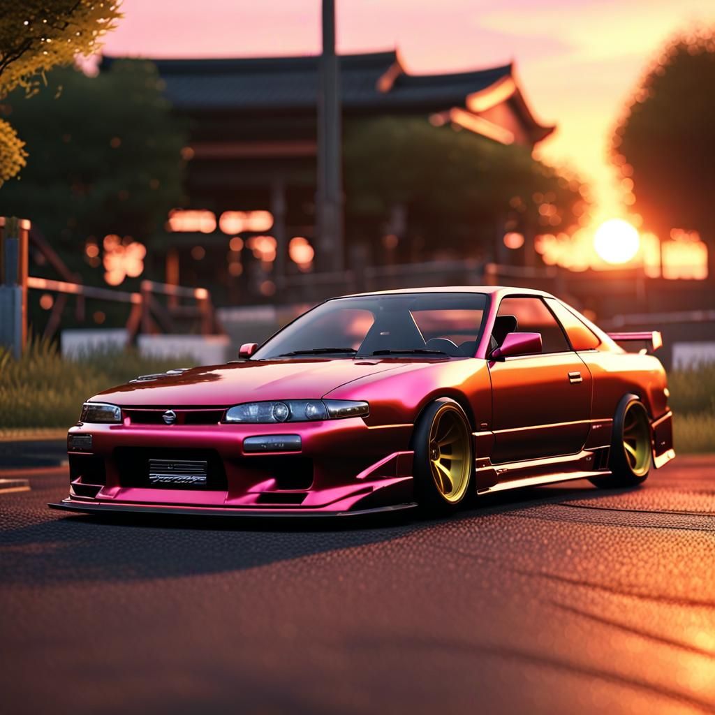 Nissan Silvia S13 V - AI Generated Artwork - NightCafe Creator