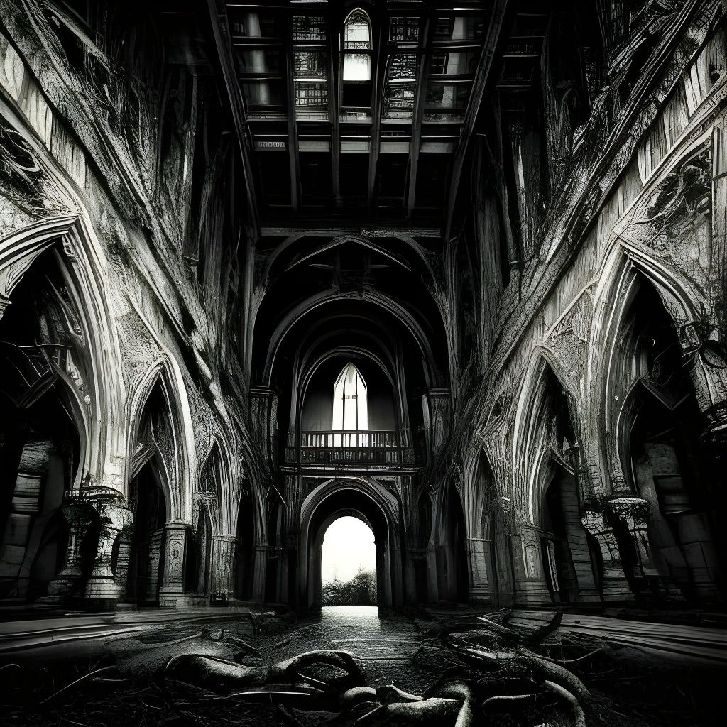 Gothic Composition 13 - AI Generated Artwork - NightCafe Creator