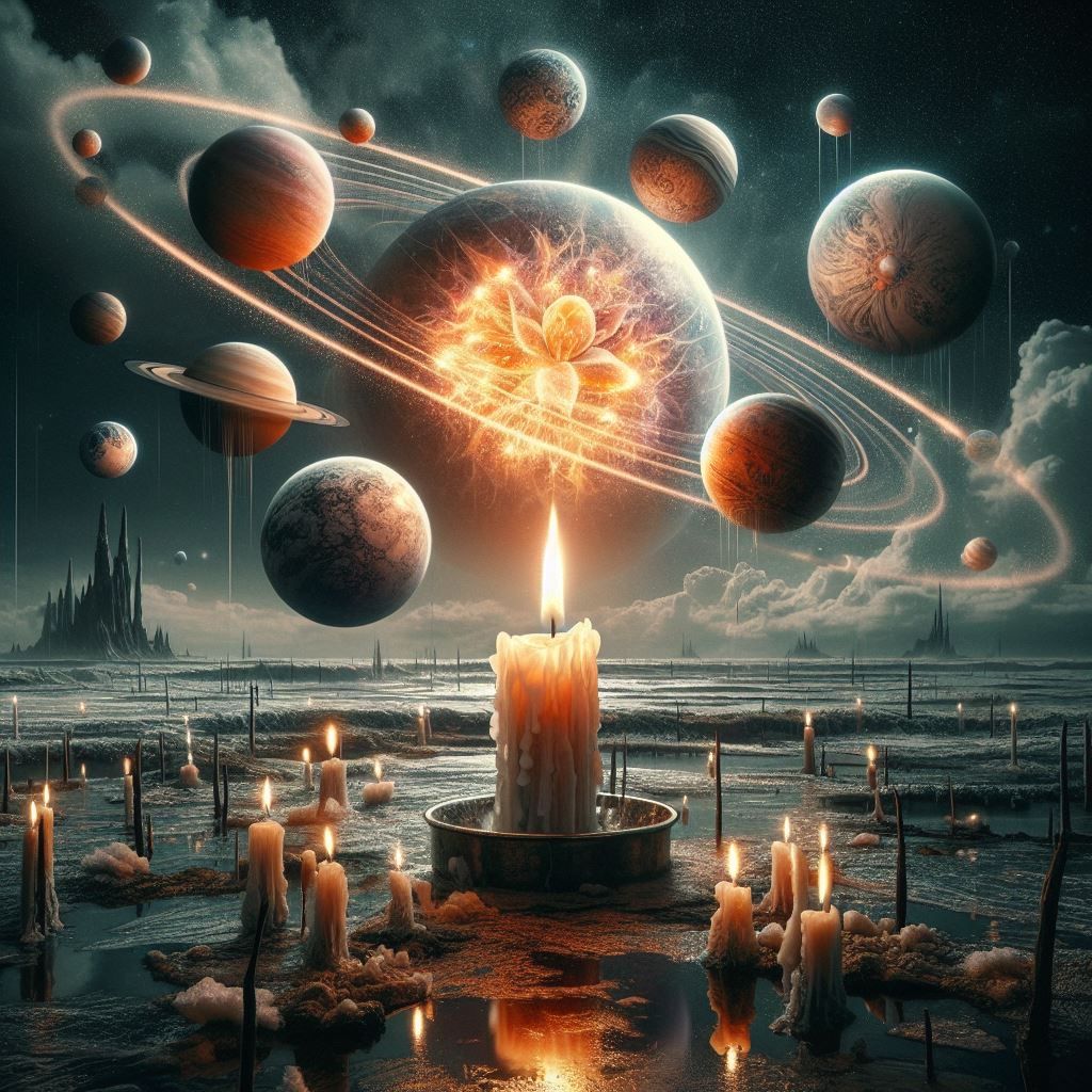 Candlelight solar system - AI Generated Artwork - NightCafe Creator
