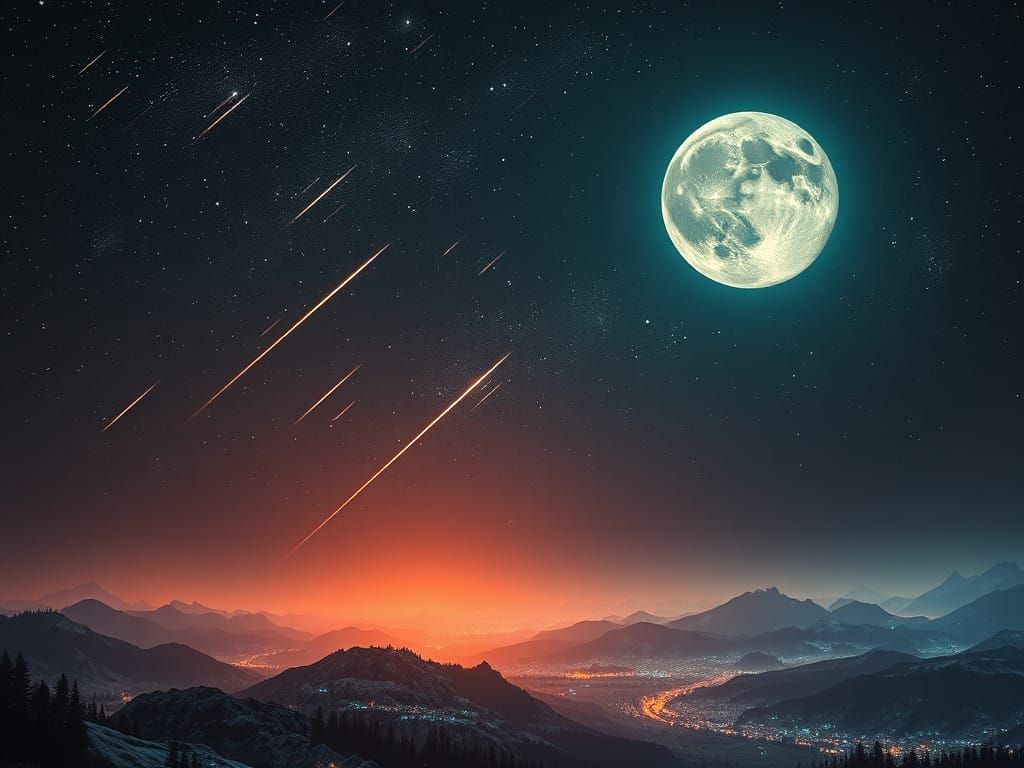 Celestial Light Show Unfolds on Alien Planet Zytho... - AI Art