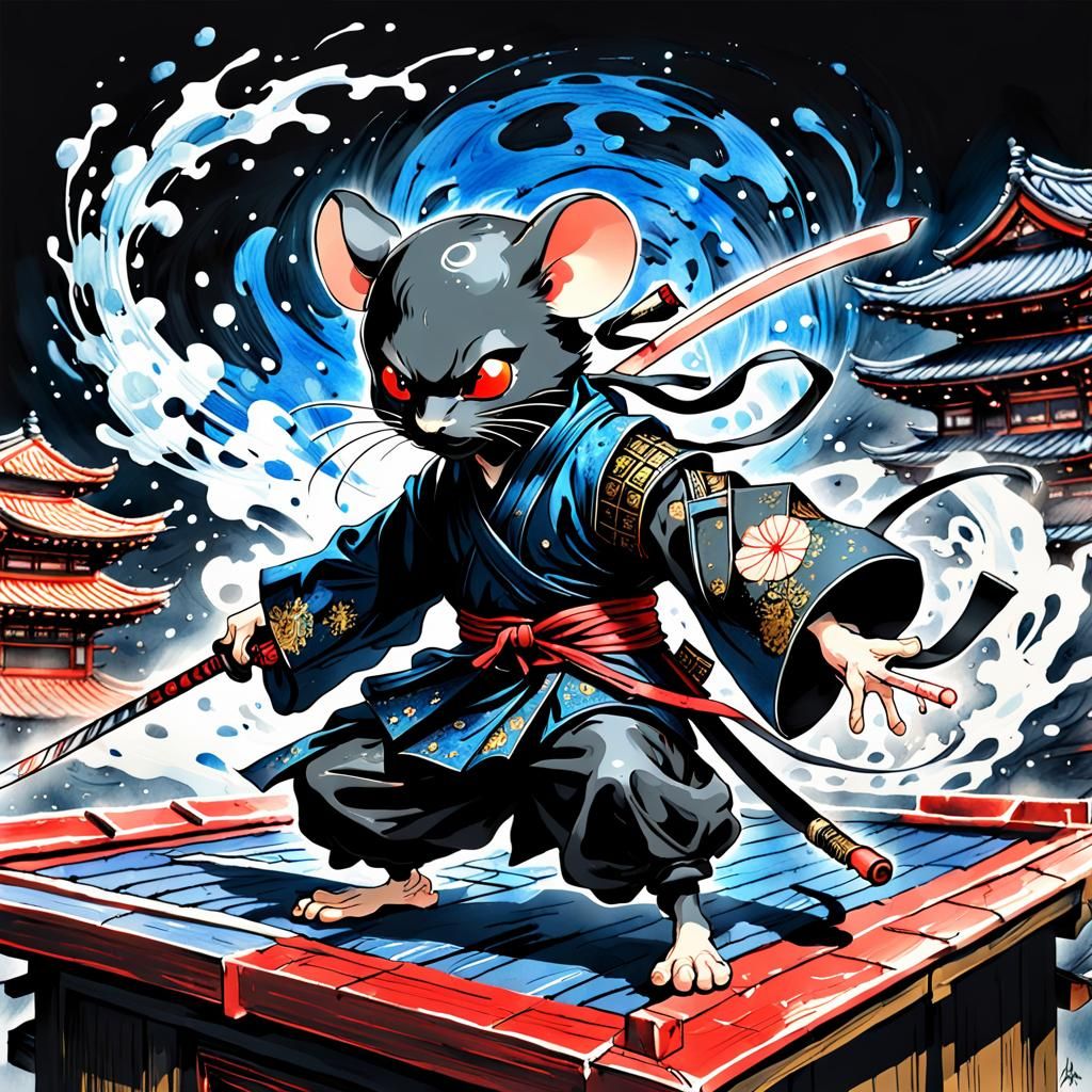 ninja rat - AI Generated Artwork - NightCafe Creator