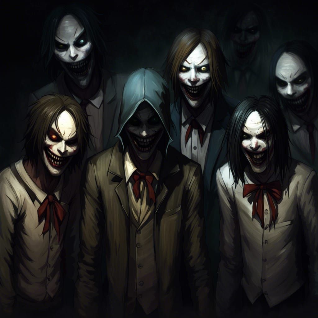 a scary group - AI Generated Artwork - NightCafe Creator