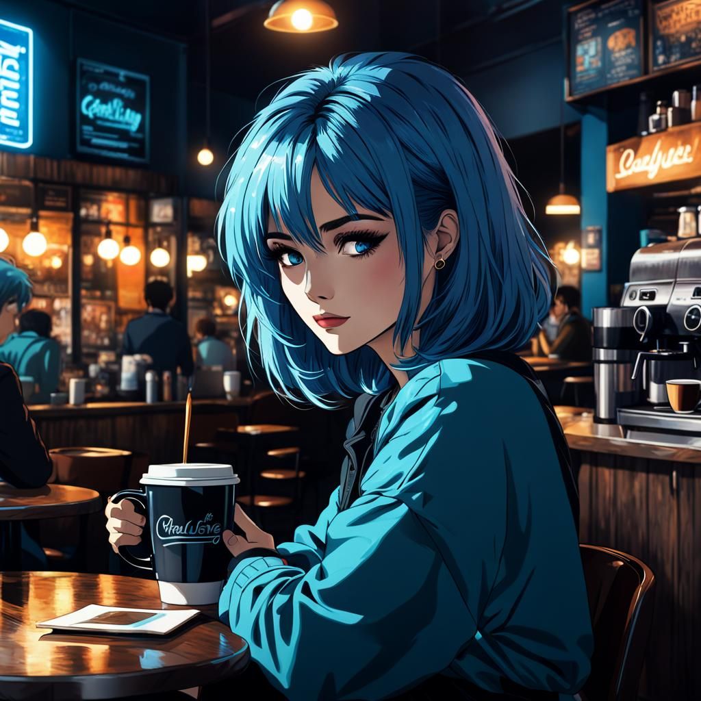 Night Café and creation... Joy ! - AI Generated Artwork - NightCafe Creator