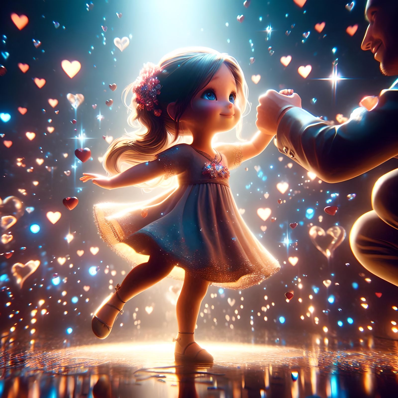 Dance with my father - AI Generated Artwork - NightCafe Creator