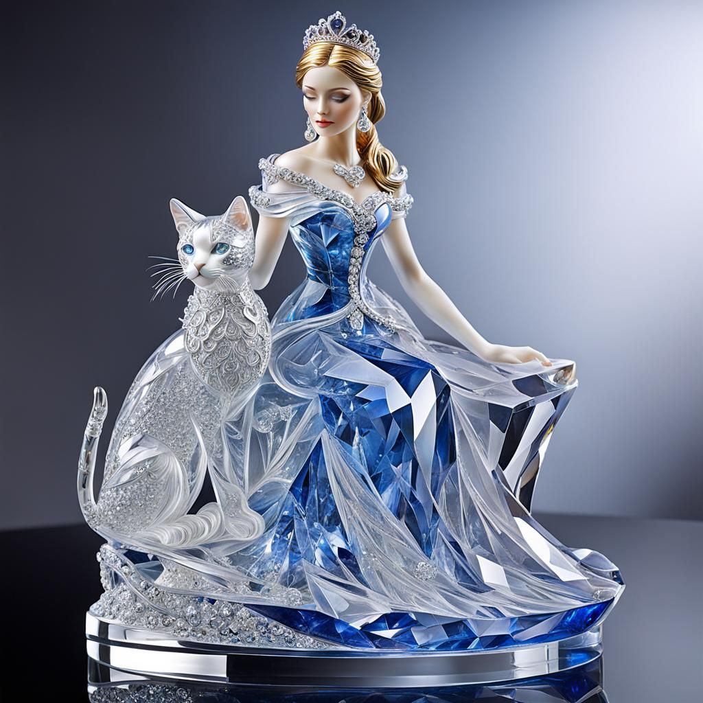 Crystal sculpture vol. 1 - AI Generated Artwork - NightCafe Creator