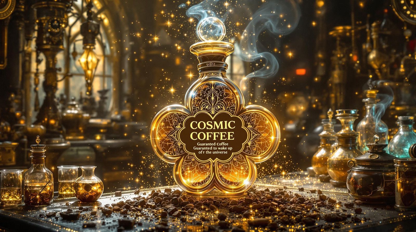 Cosmic Coffee - Guaranteed to wake up the universe