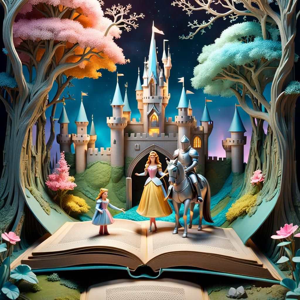 a wonderful magic pop-up world comes to life from a magic-weathered old ...