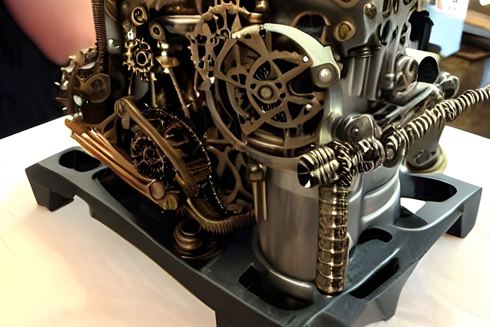 Steampunk engine - AI Generated Artwork - NightCafe Creator