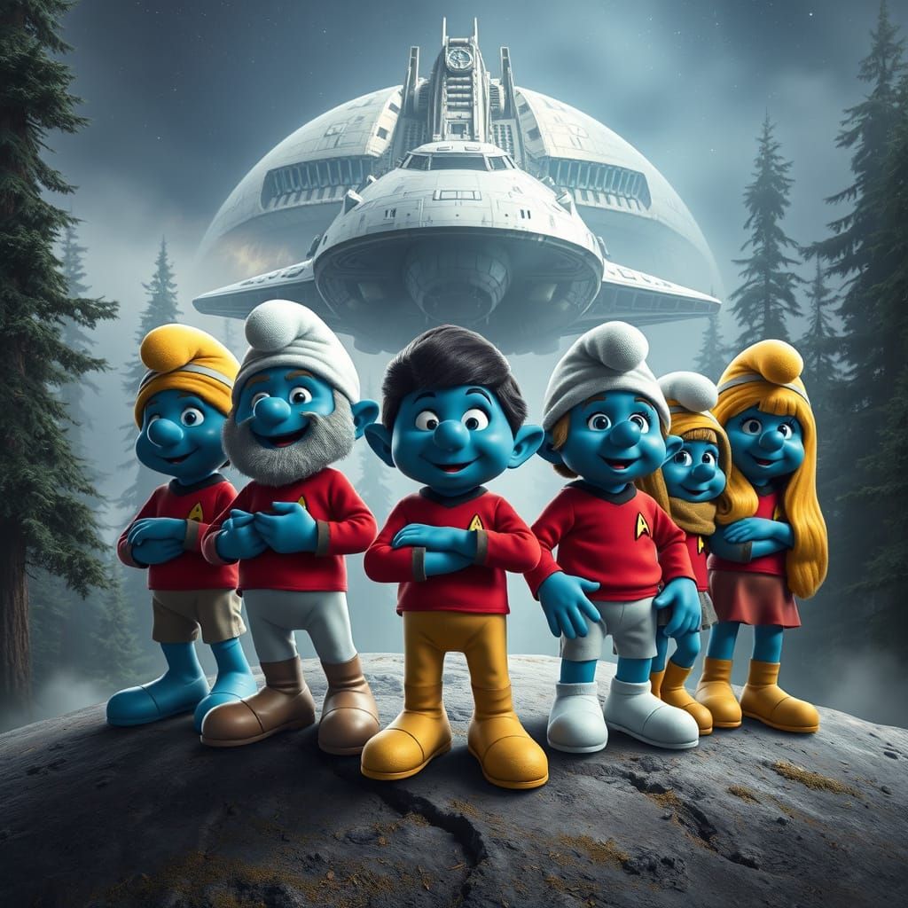 Smurf Trek, The Next Generation - Smurfs Embark on a Futuris...