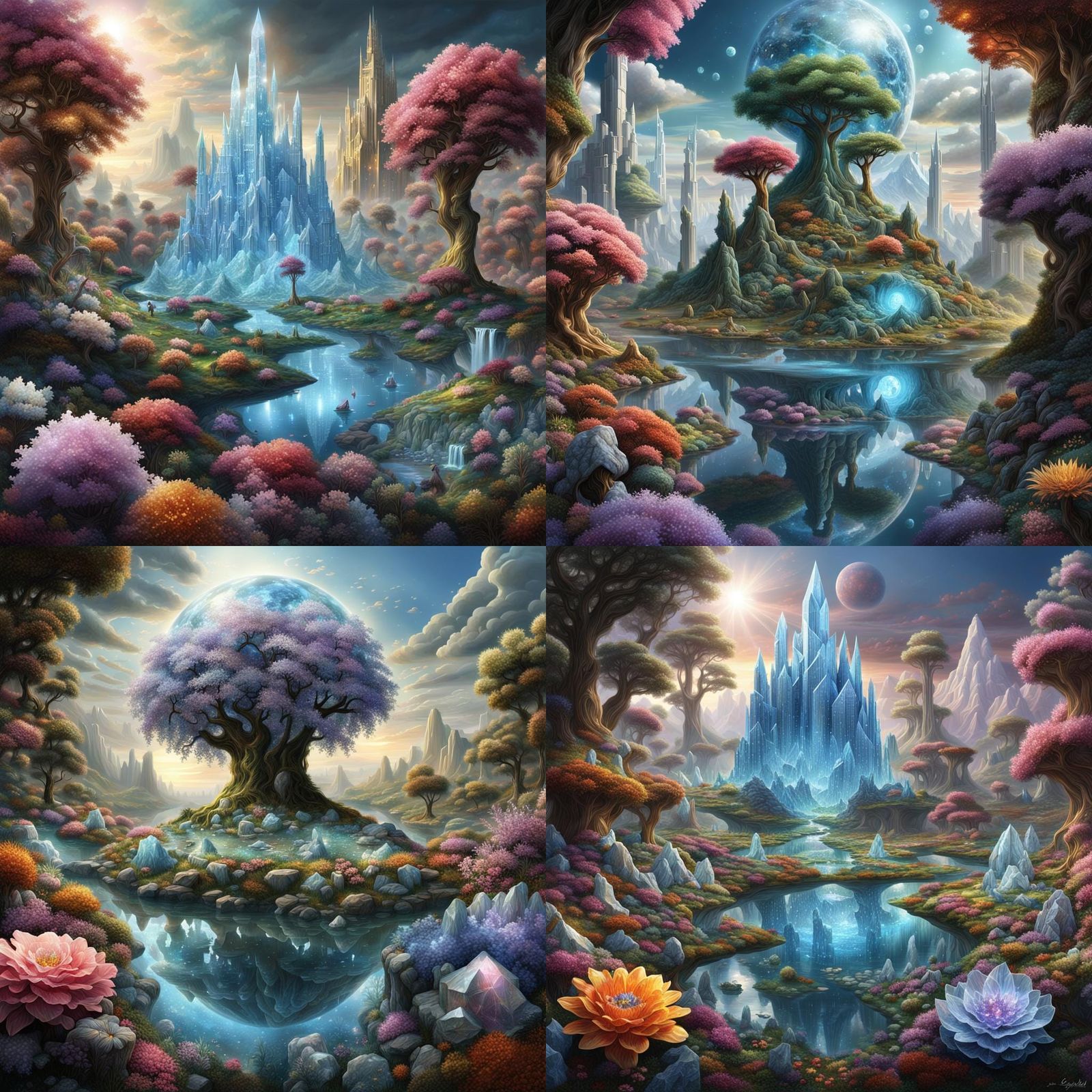 a crystal world as portrayed by J.G. Ballard in his book "the crystal ...