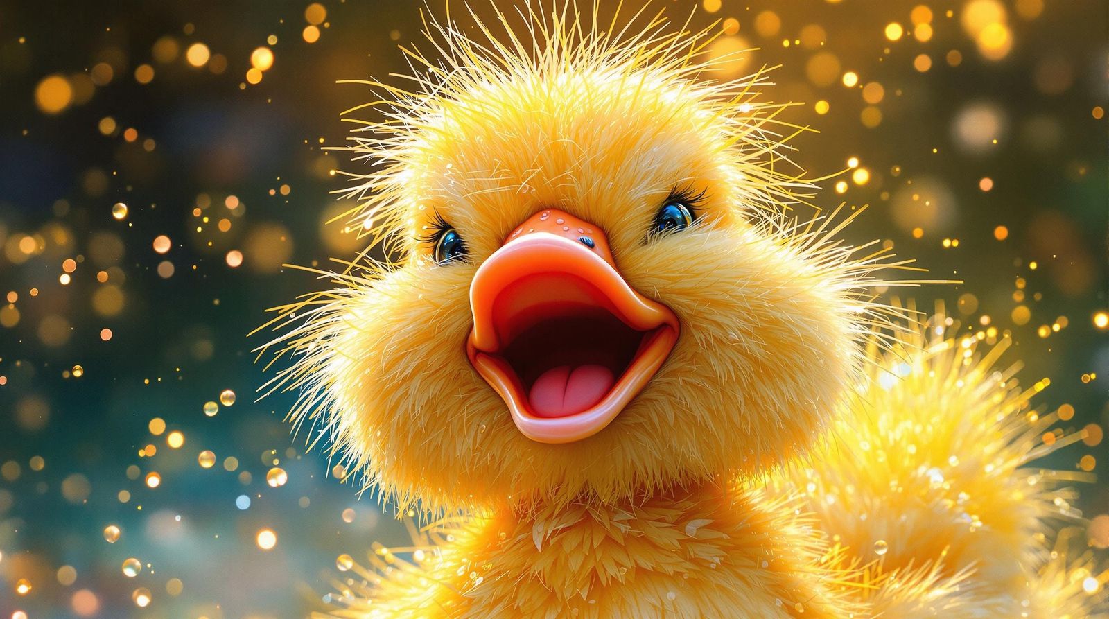 Plucky Ducky - Cute Duck Smiling in Sunlight