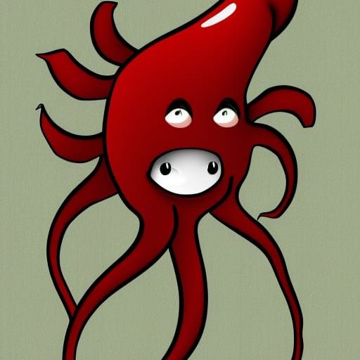 Squidface by PouceFrancais - AI Generated Artwork - NightCafe Creator