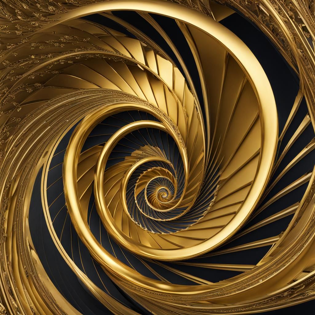Golden Vortex - AI Generated Artwork - NightCafe Creator