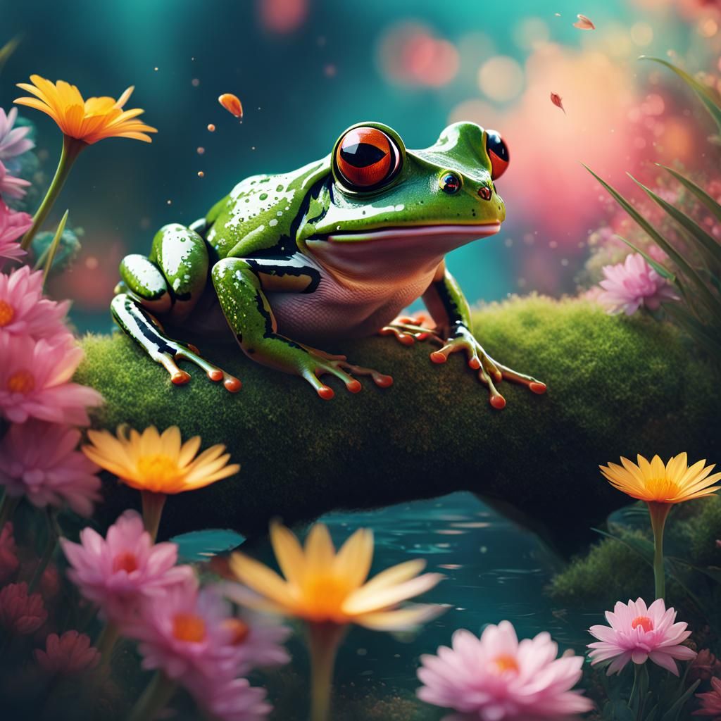 Frog - AI Generated Artwork - NightCafe Creator