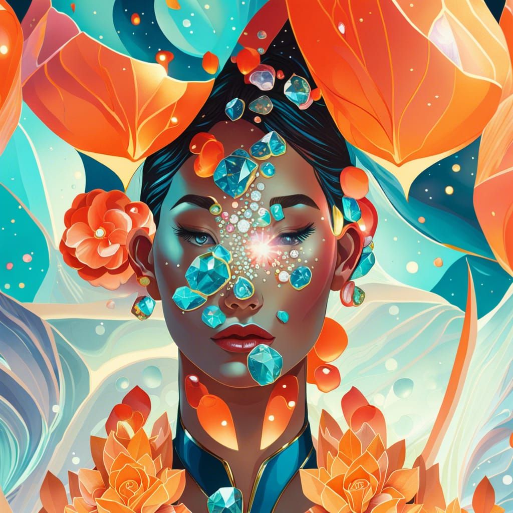 Insanely detailed hyper-realistic beautiful dreamy fantasy geodes and ...