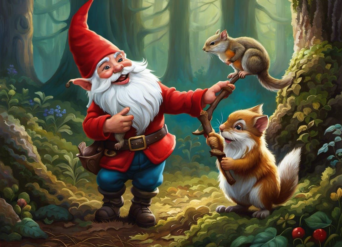 A gnome dance - AI Generated Artwork - NightCafe Creator