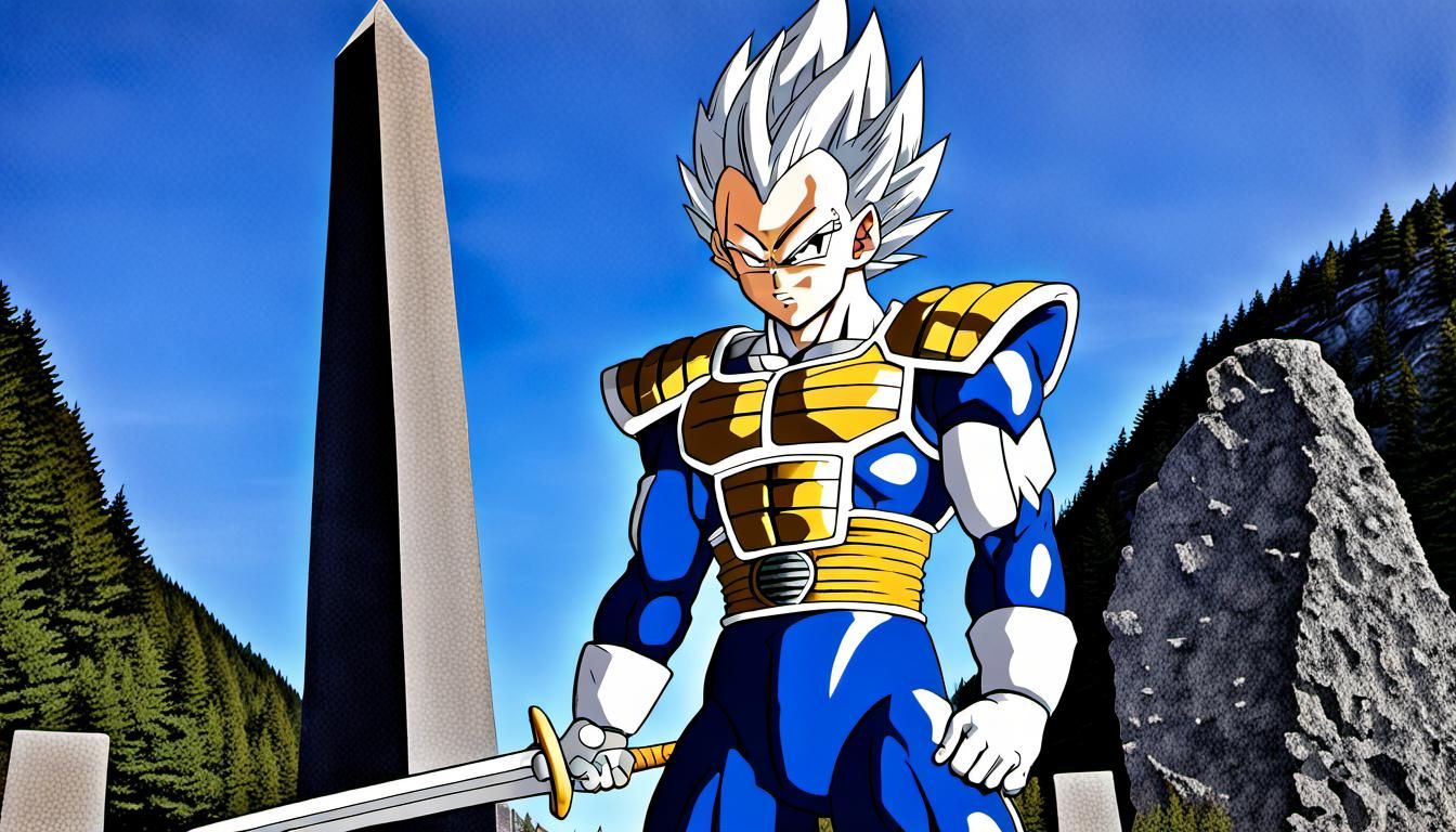 Vegeta at a Viking Monument in Norway - AI Generated Artwork ...