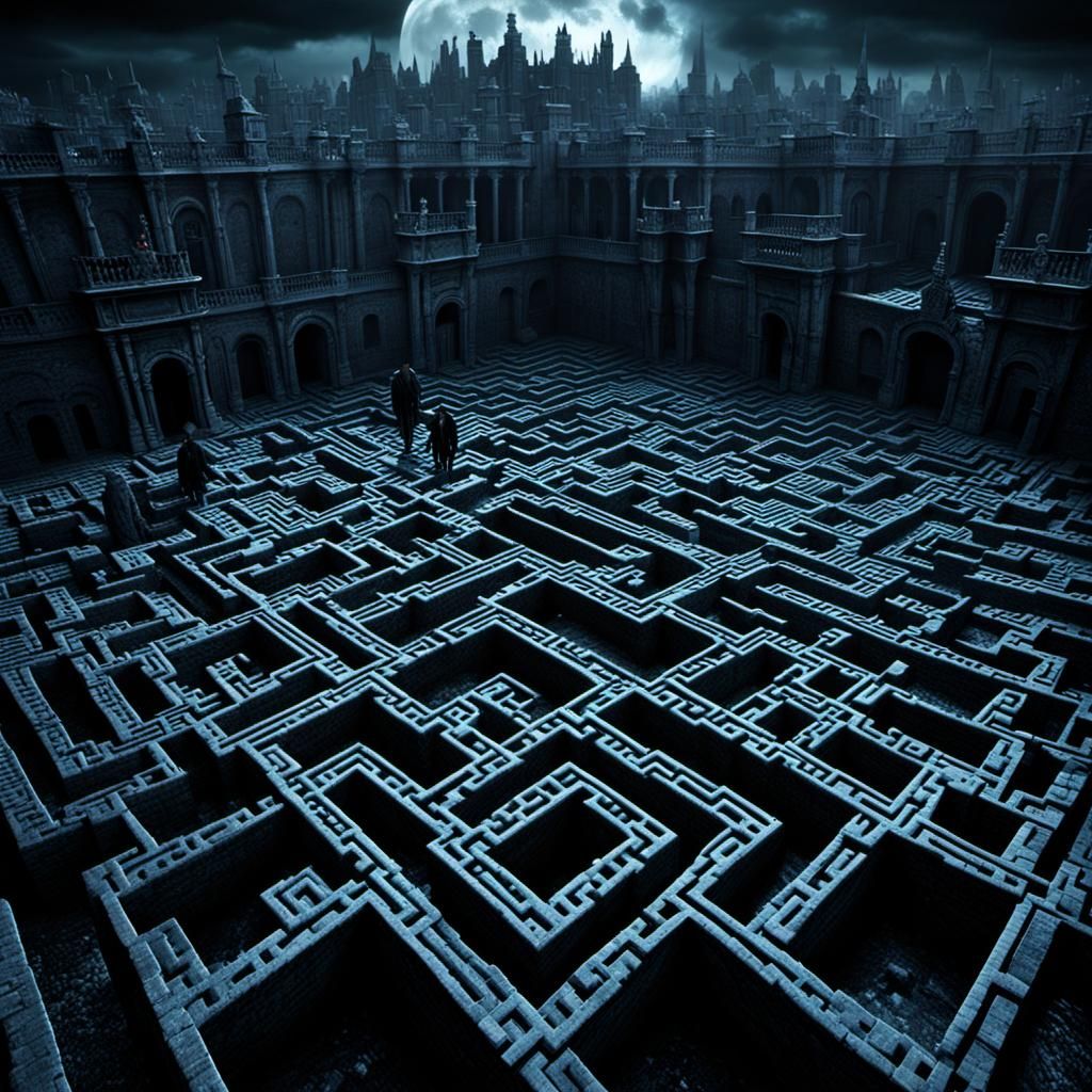 The amazing maze - AI Generated Artwork - NightCafe Creator