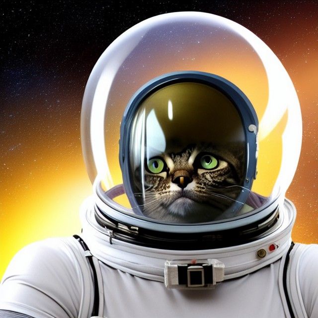 Space Cat - AI Generated Artwork - NightCafe Creator