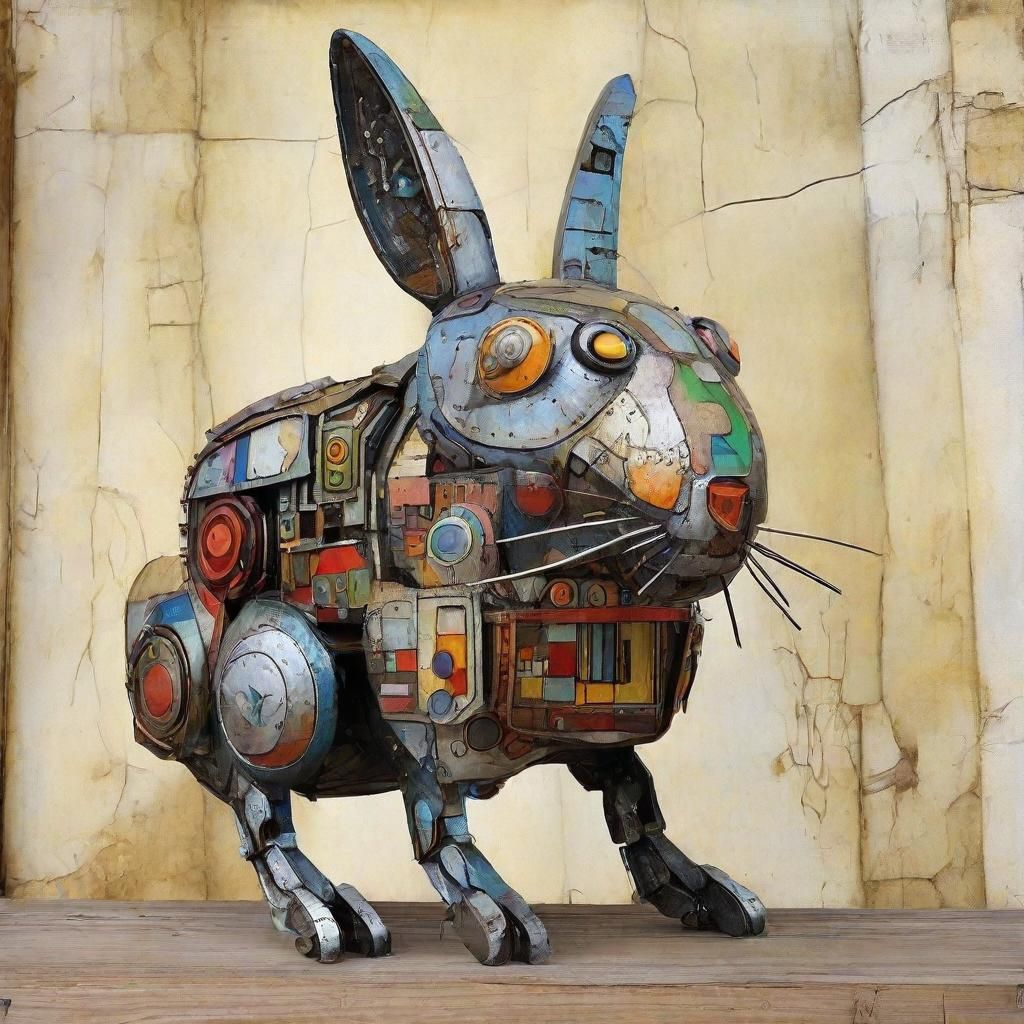 Mechanical rabbit as a watchdog Mecha by Pavel Filonov and Juan Miro ...