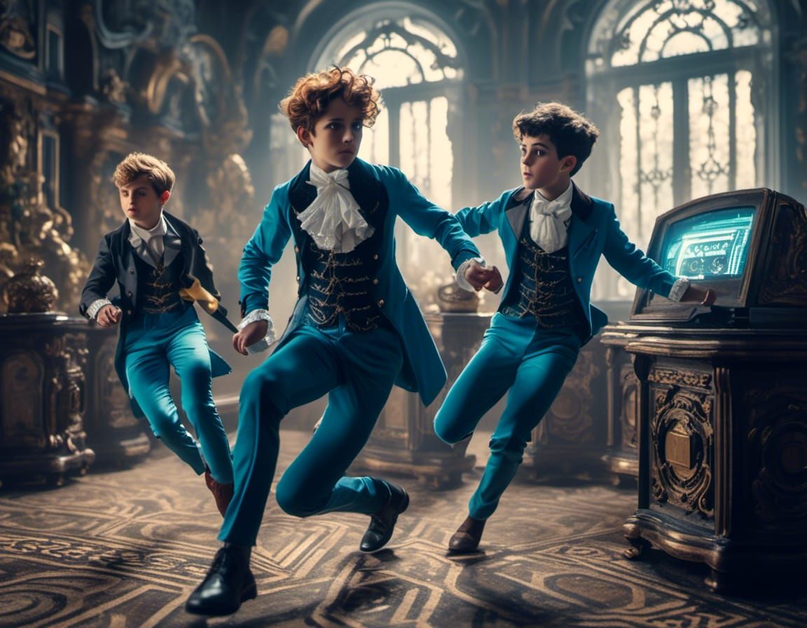 Rococo computer club - AI Generated Artwork - NightCafe Creator