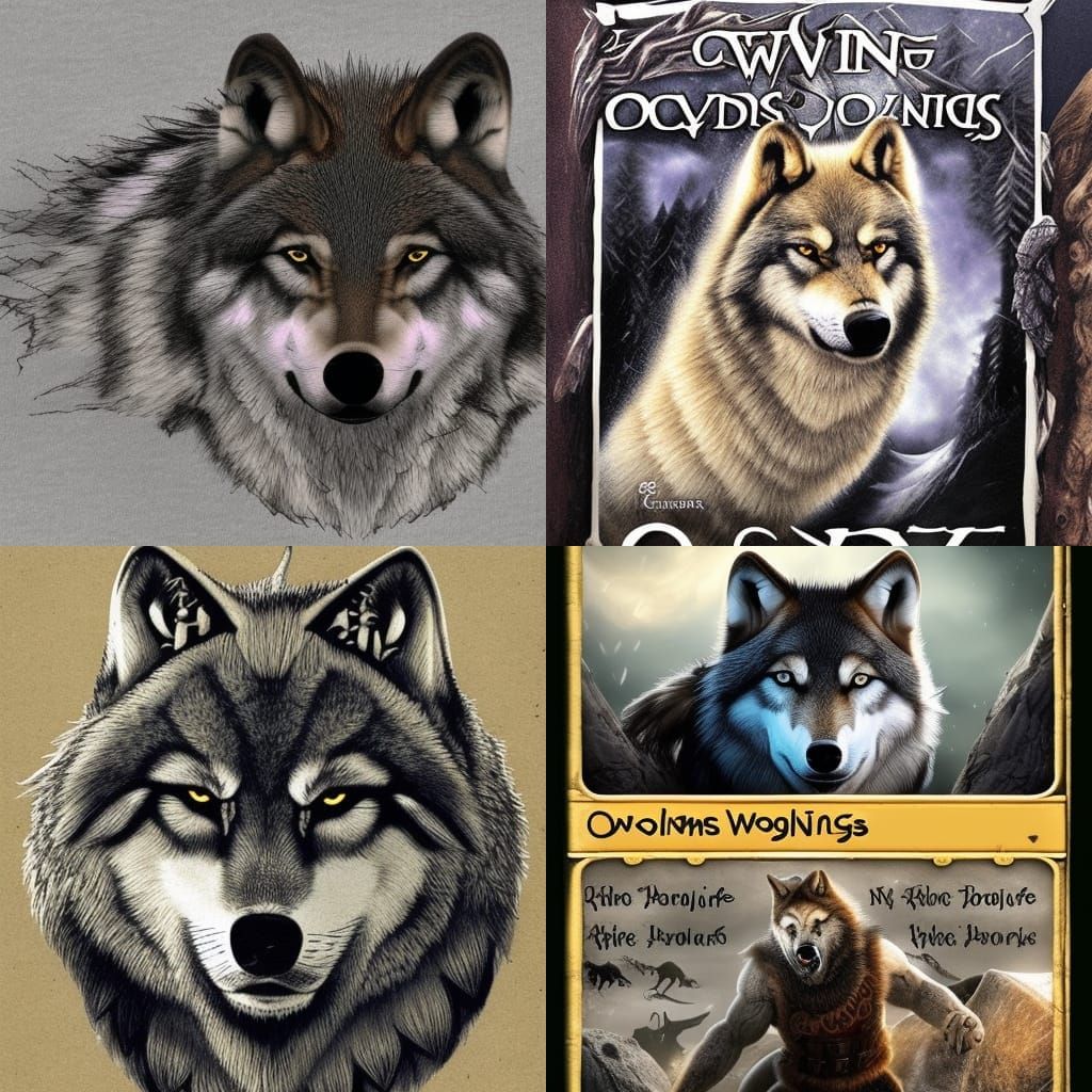 Wolves of Odin - AI Generated Artwork - NightCafe Creator