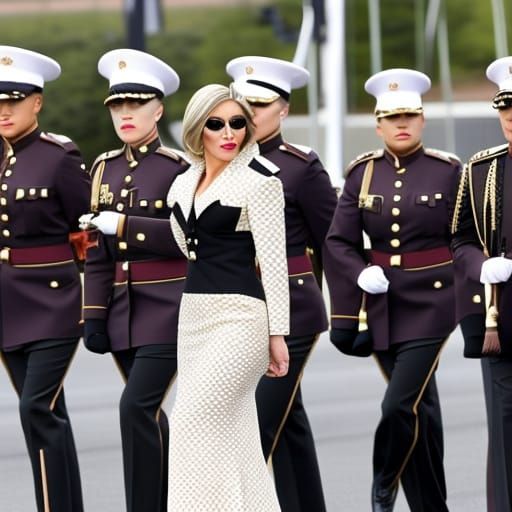 Drag queen army general - AI Generated Artwork - NightCafe Creator