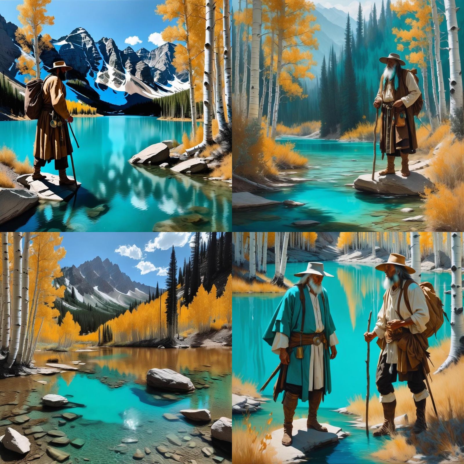 The Pilgrim and Hermit. Turquoise and Buckskin. The Leaves of Aspen ...