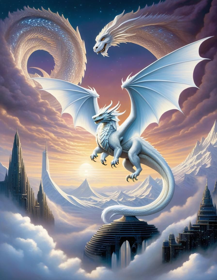 Wisdom Dragon - AI Generated Artwork - NightCafe Creator