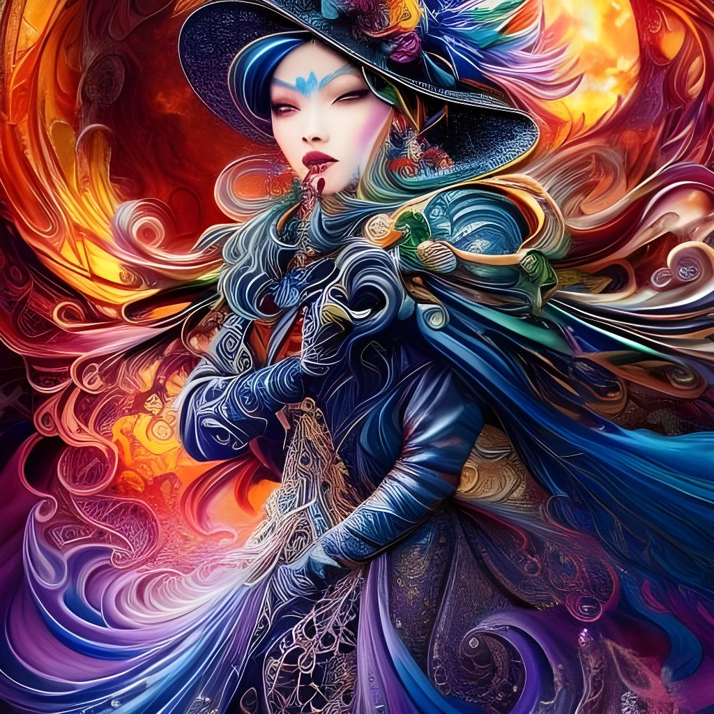 Primordial Warlock - AI Generated Artwork - NightCafe Creator