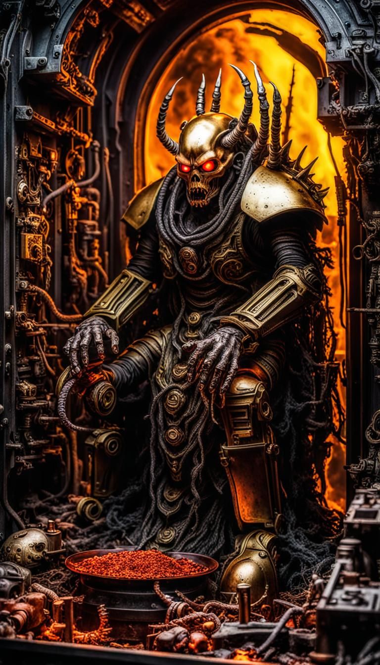 Robo Satan - AI Generated Artwork - NightCafe Creator