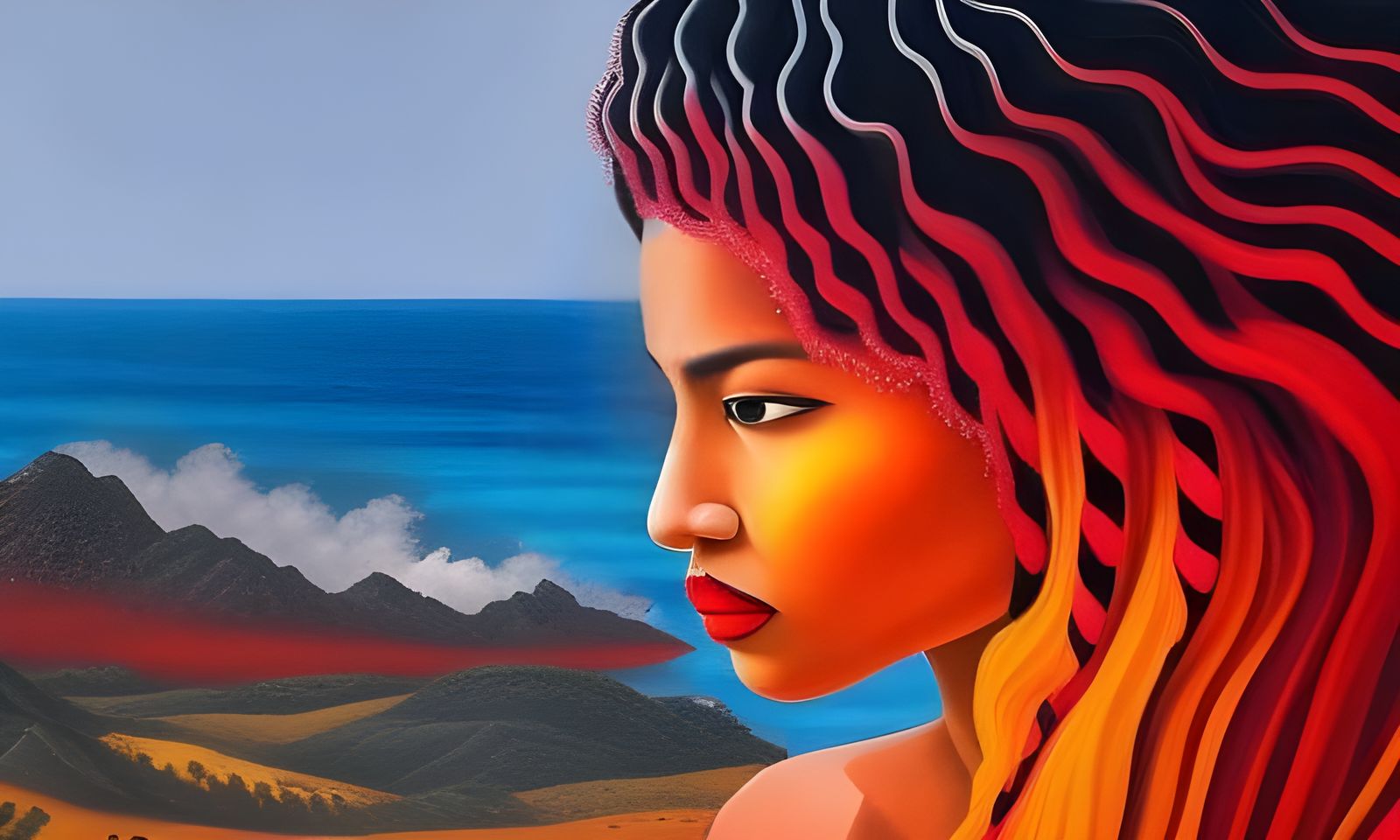 Hawaiian Goddess Pele Outtake III - AI Generated Artwork - NightCafe ...