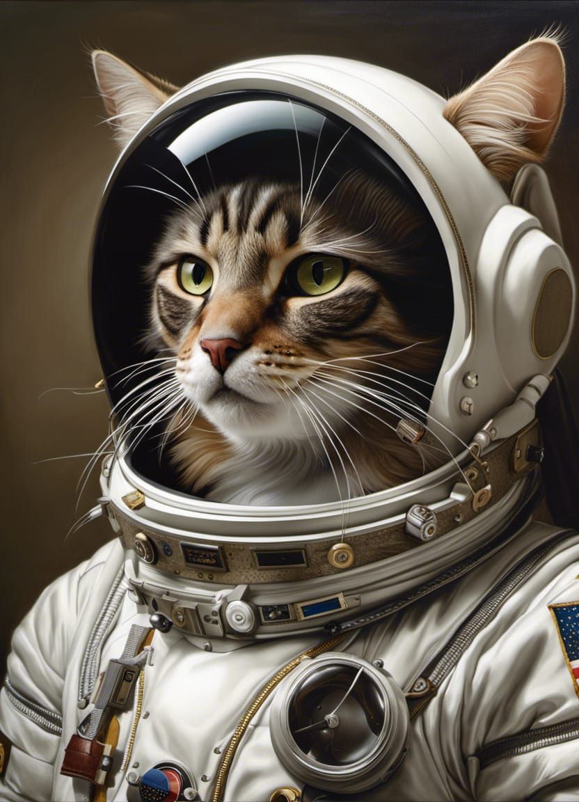 Space Cat - AI Generated Artwork - NightCafe Creator