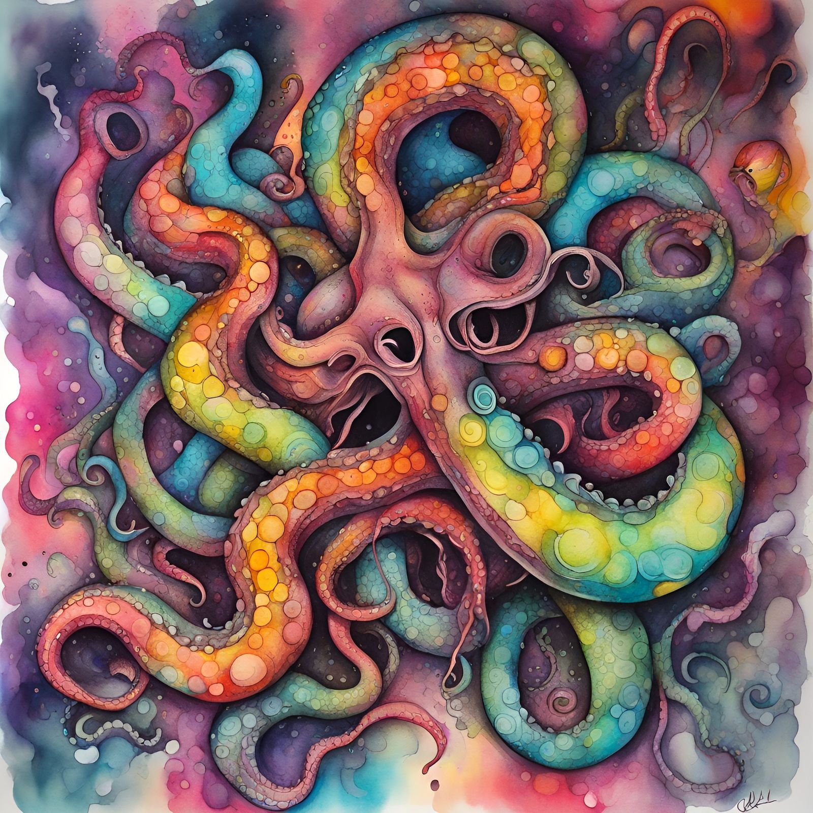 Tentacle Mess - AI Generated Artwork - NightCafe Creator