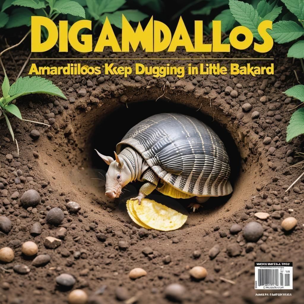 🎵 armadillos keep diggin' little hole in my backyard🎵 - AI Generated Artwork - NightCafe Creator
