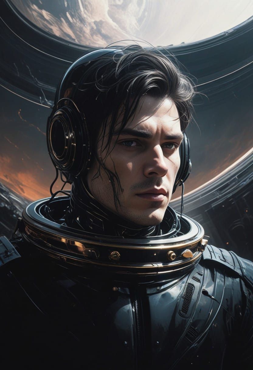 dark matter anomaly - Heroic Space Soldier Amidst Noctilucen...