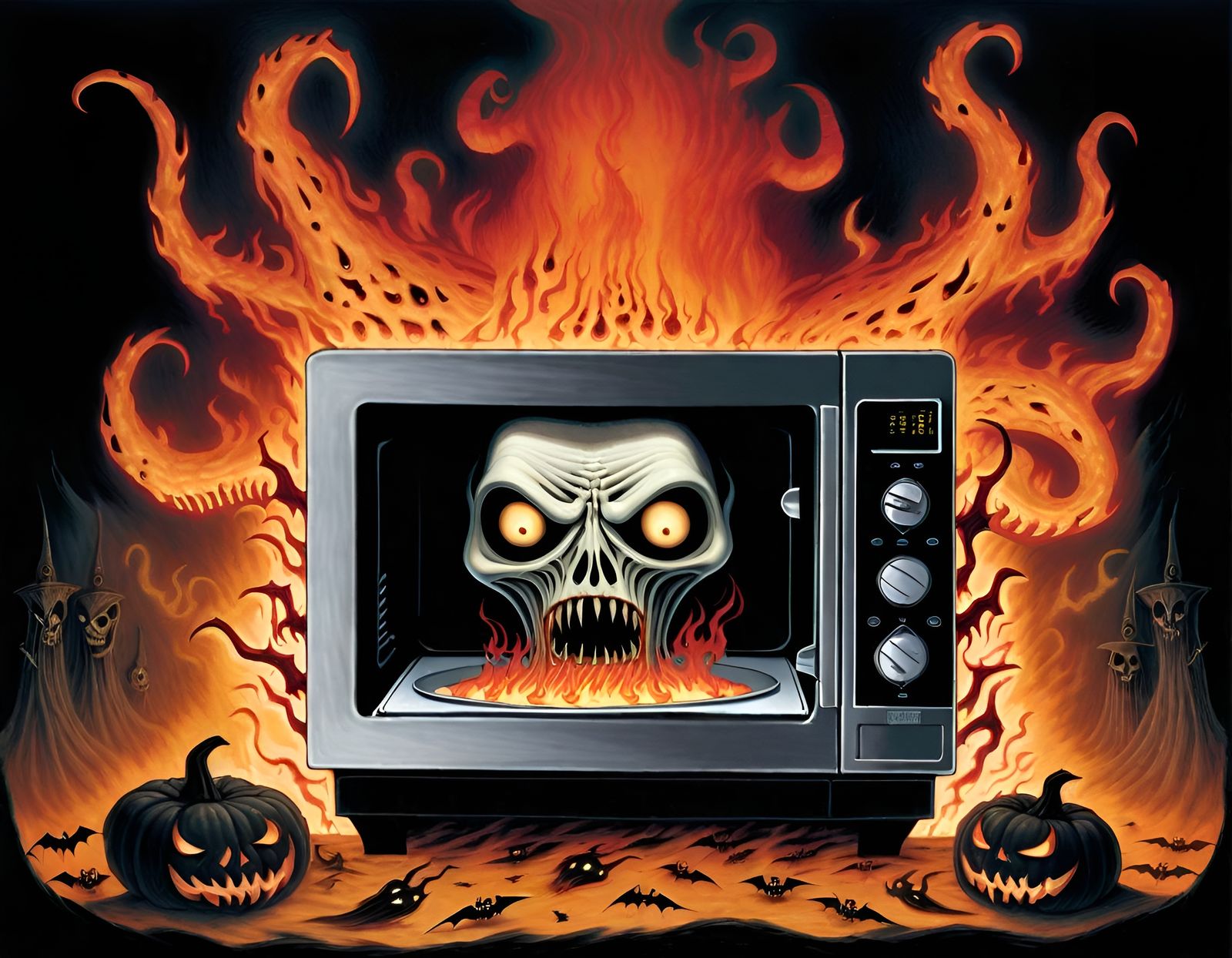 Microwave Possessed! - AI Generated Artwork - NightCafe Creator