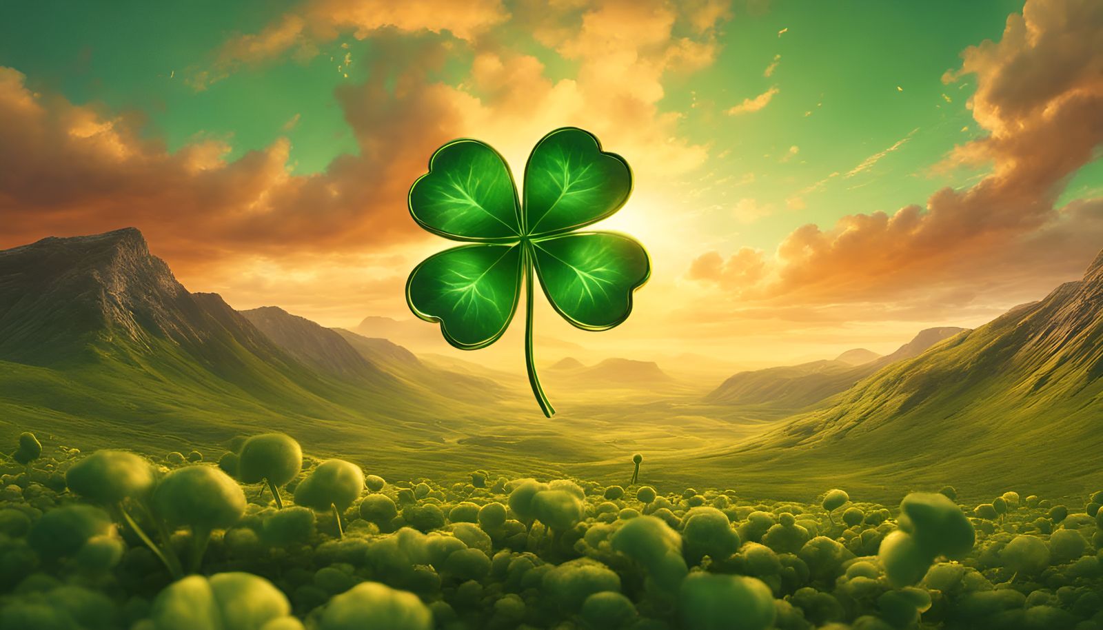 A four leaf clover - AI Generated Artwork - NightCafe Creator
