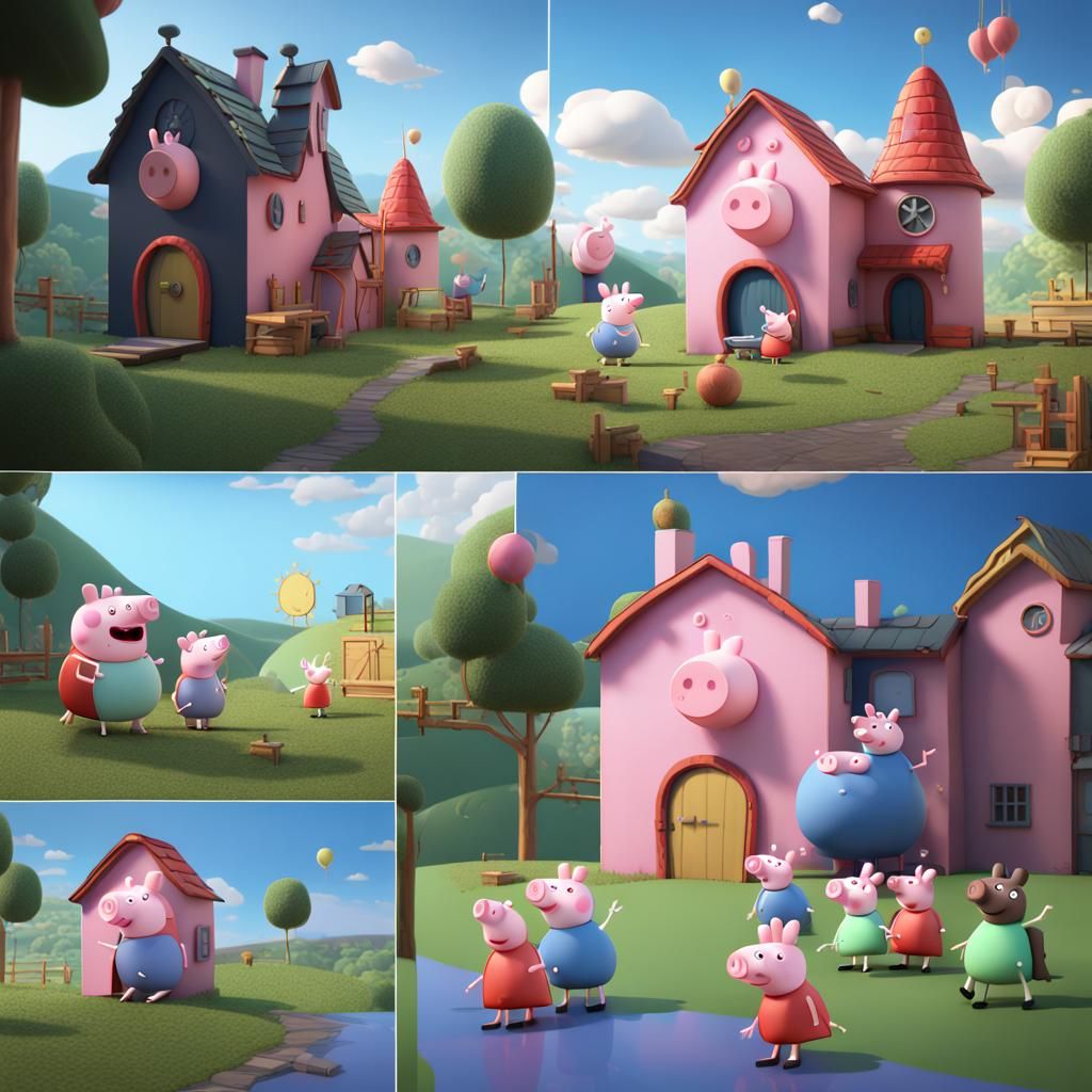 peppa pig - AI Generated Artwork - NightCafe Creator