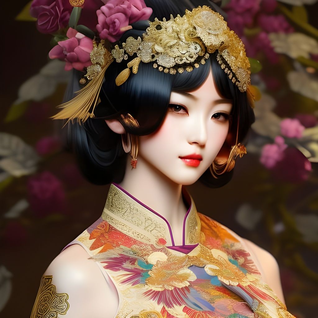 Chinese Portrait Ruan Zude | Portrait of an Old Lady | China | Ming ...