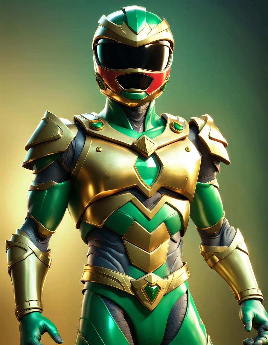 Green Power Ranger - AI Generated Artwork - NightCafe Creator
