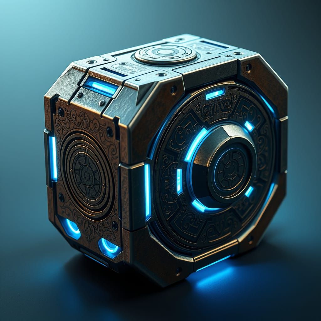 Ancient Rakatan Power Cell in Futuristic, Mystical... - AI Art