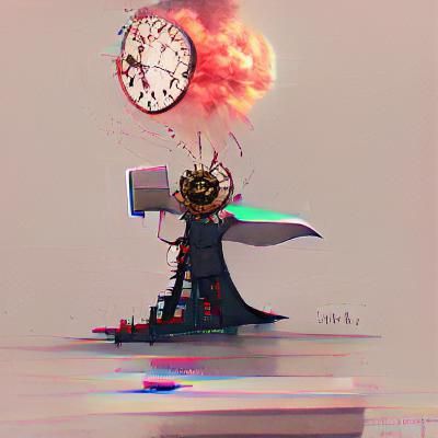 Clock Destroyer - AI Generated Artwork - NightCafe Creator