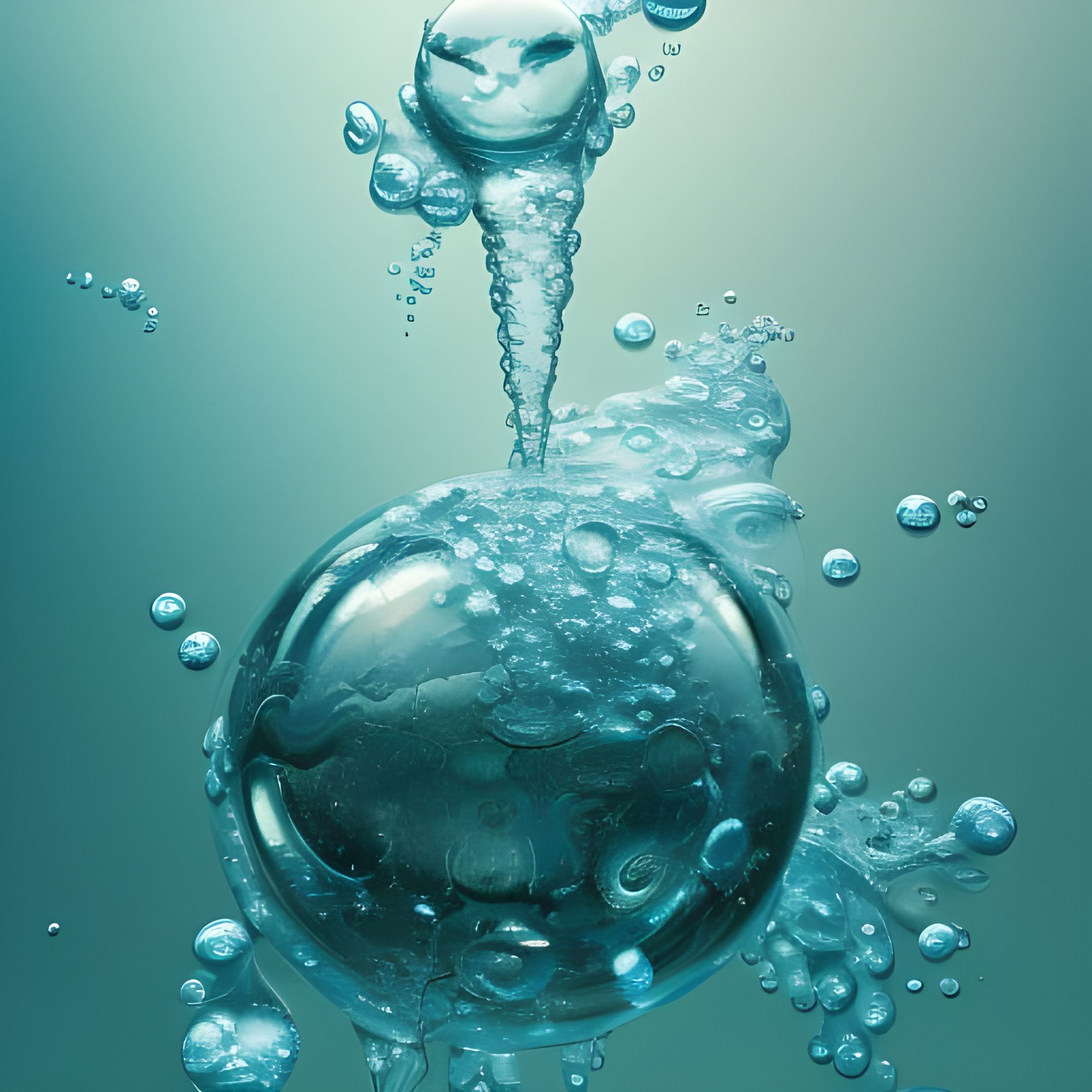 hyperdetailed realistic perfectly shaped water crystal : r/nightcafe