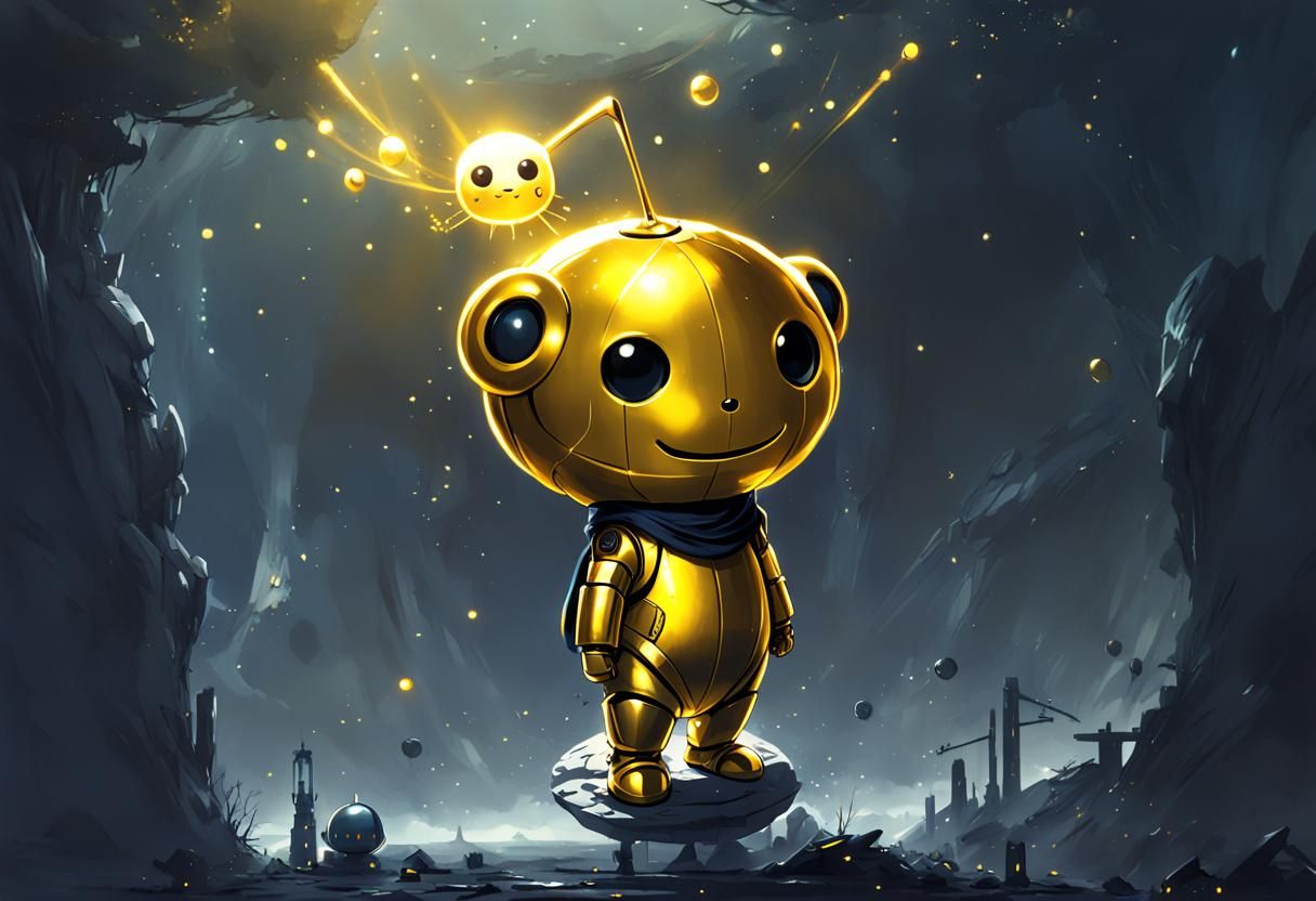Reddit Snoo: Golden Boy - AI Generated Artwork - NightCafe Creator