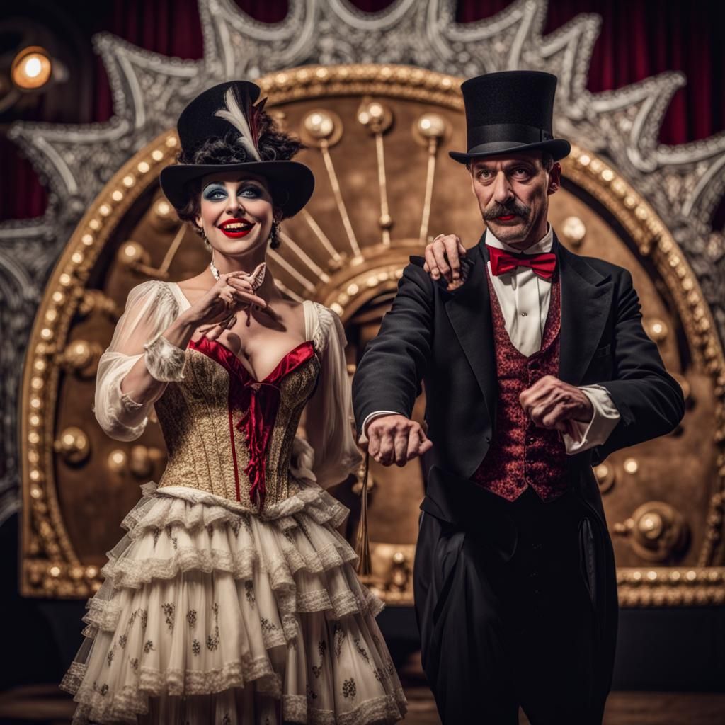 Cinematic 4K High Definition Vaudeville Opera Performers - AI Generated ...