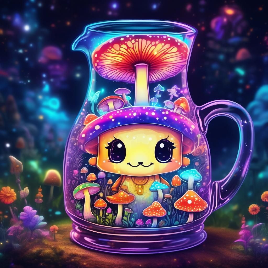 Bringing Home My Bounty From Magic Mushy World - AI Generated Artwork ...